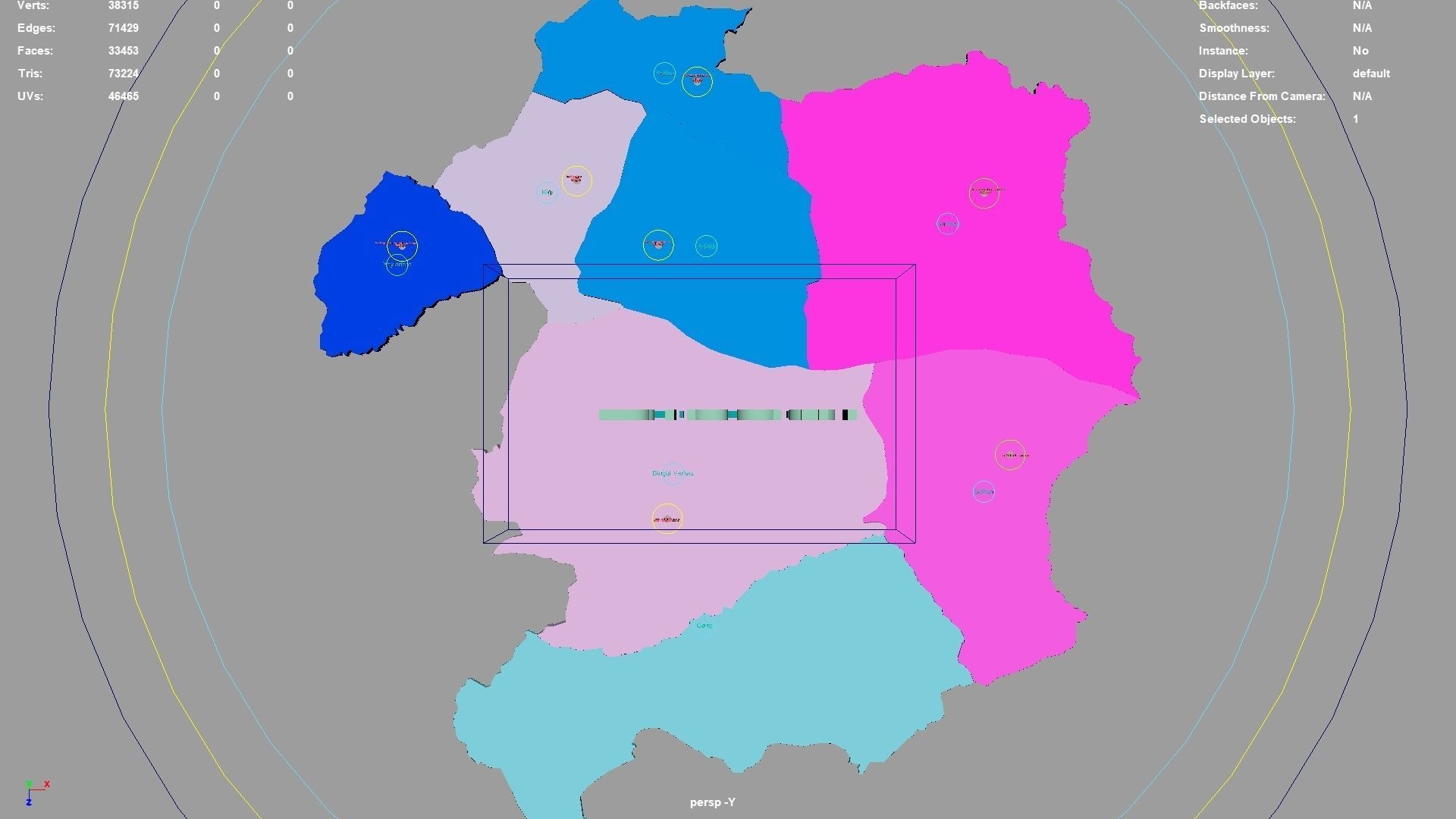 Bingol Eastern Anatolia Region Turkey map region geography 3D model ...