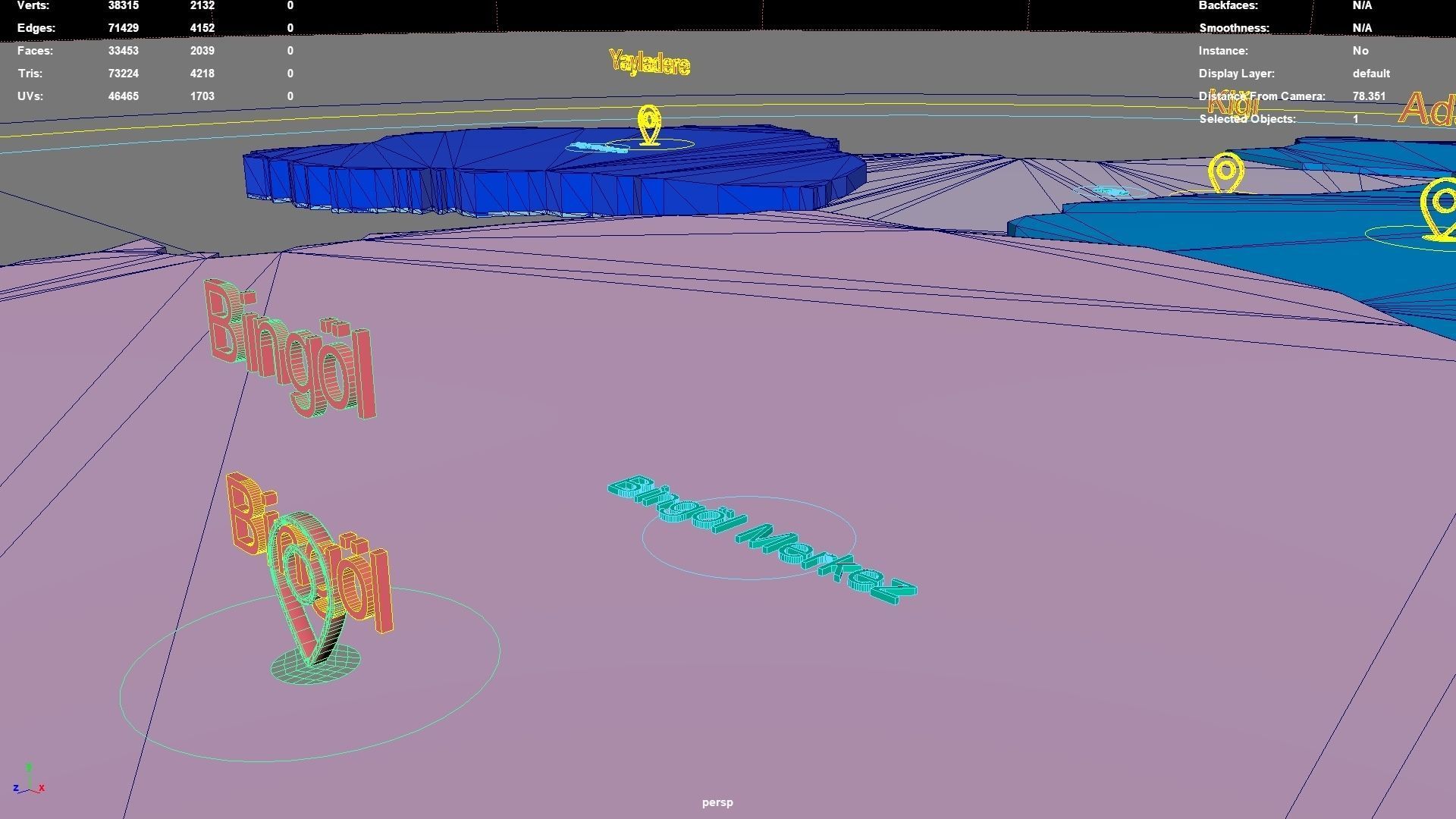 Bingol Eastern Anatolia Region Turkey map region geography 3D model ...