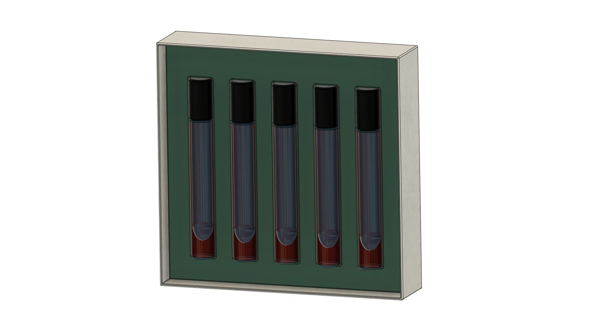 Roller Ball Perfume Gift Set with packaging free 3D model | CGTrader