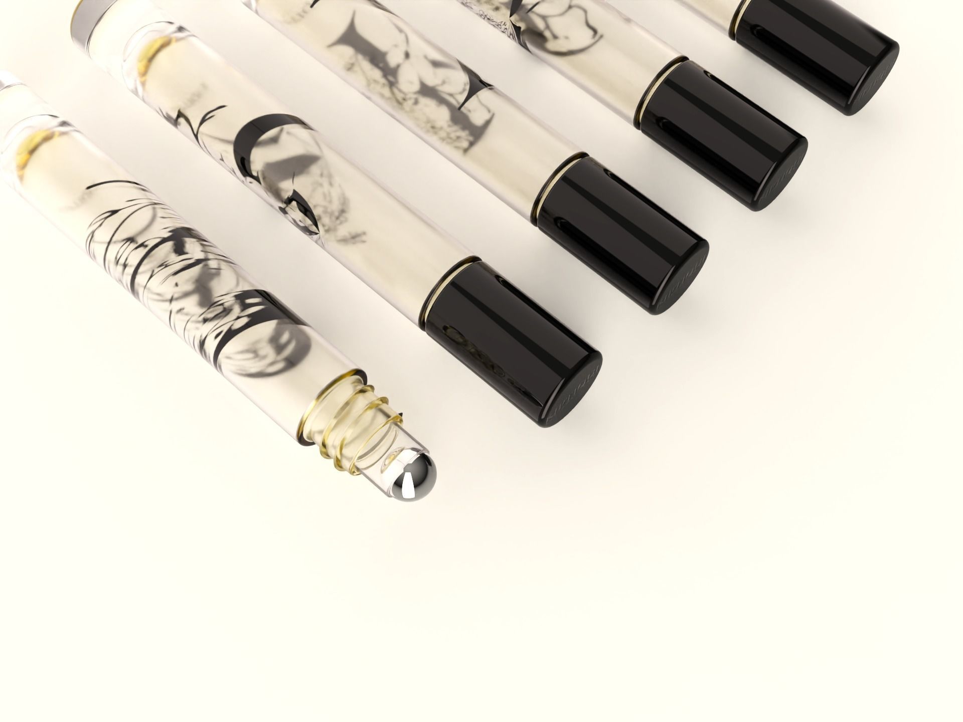 Roller Ball Perfume Gift Set with packaging free 3D model | CGTrader