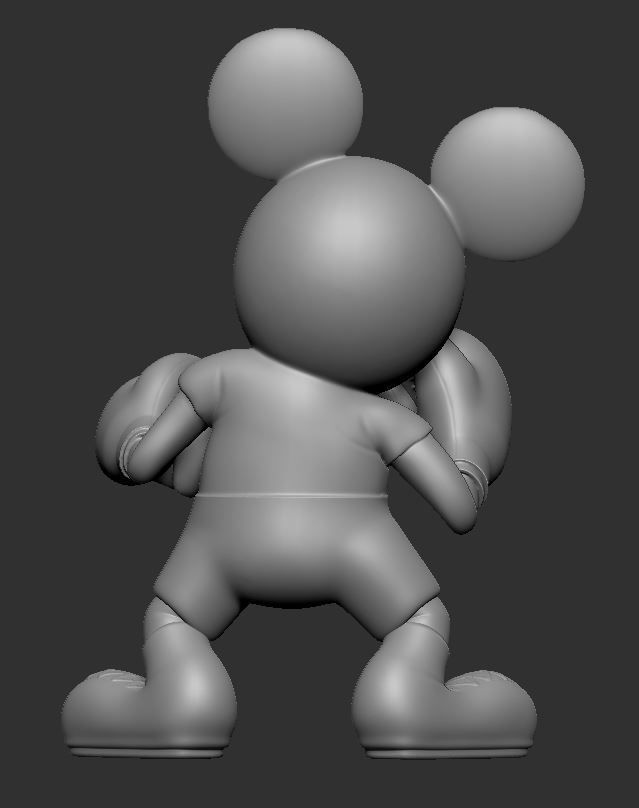 Mickey Mouse in boxing gloves 3D Print ready model 3D model 3D ...
