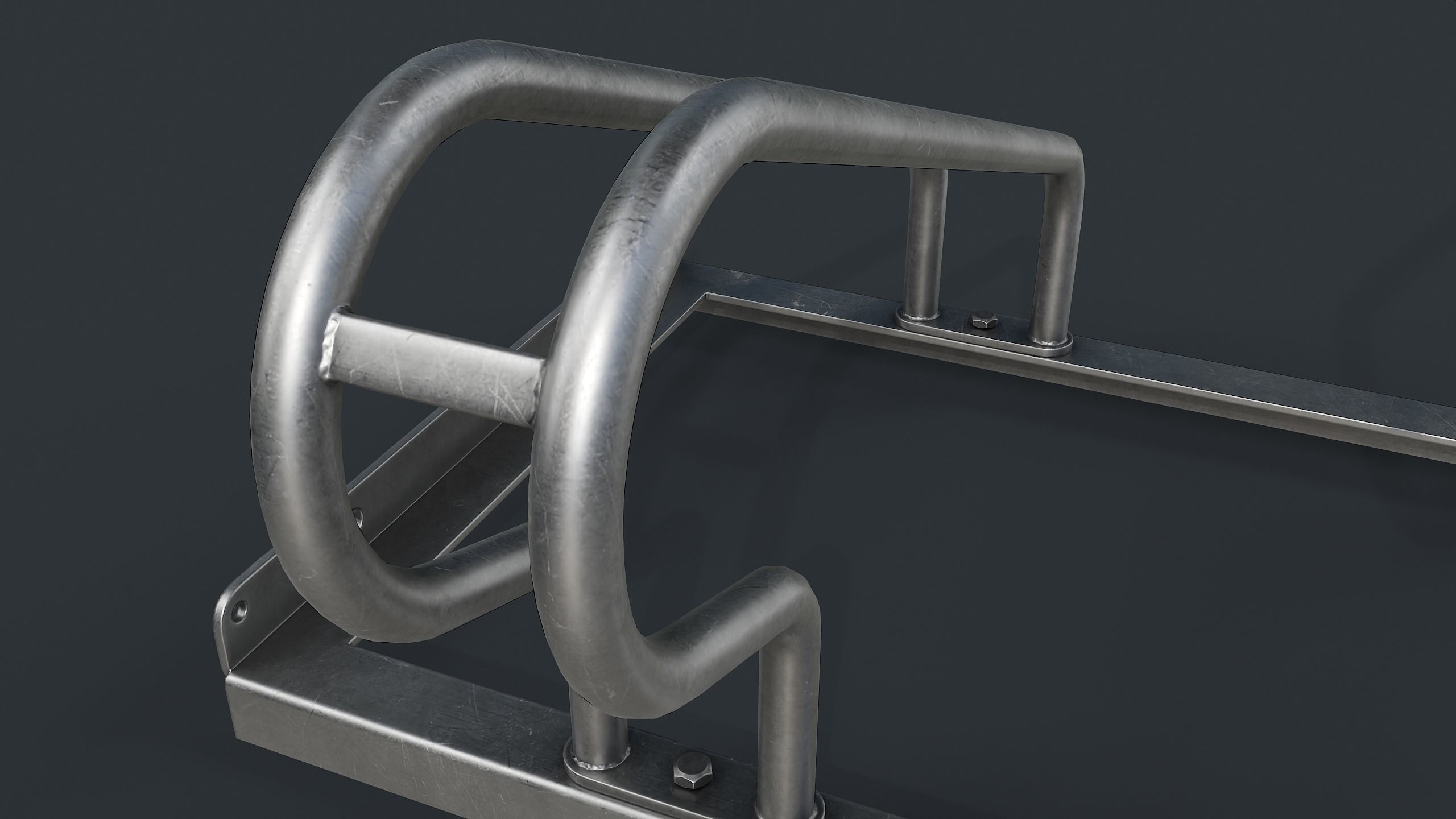 3D model Bike Rack 4 PBR Game Ready VR / AR / low-poly | CGTrader