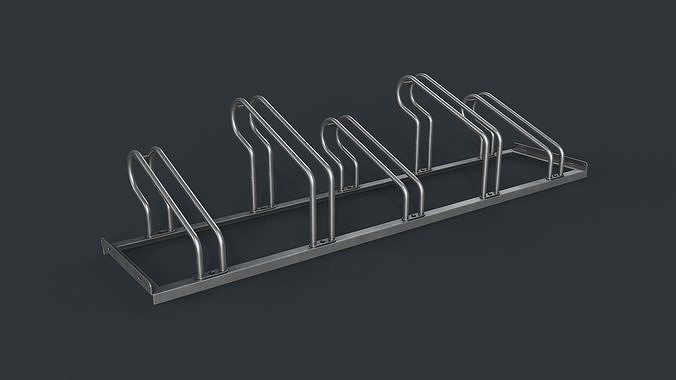 3D model Bike Rack 4 PBR Game Ready VR / AR / low-poly | CGTrader