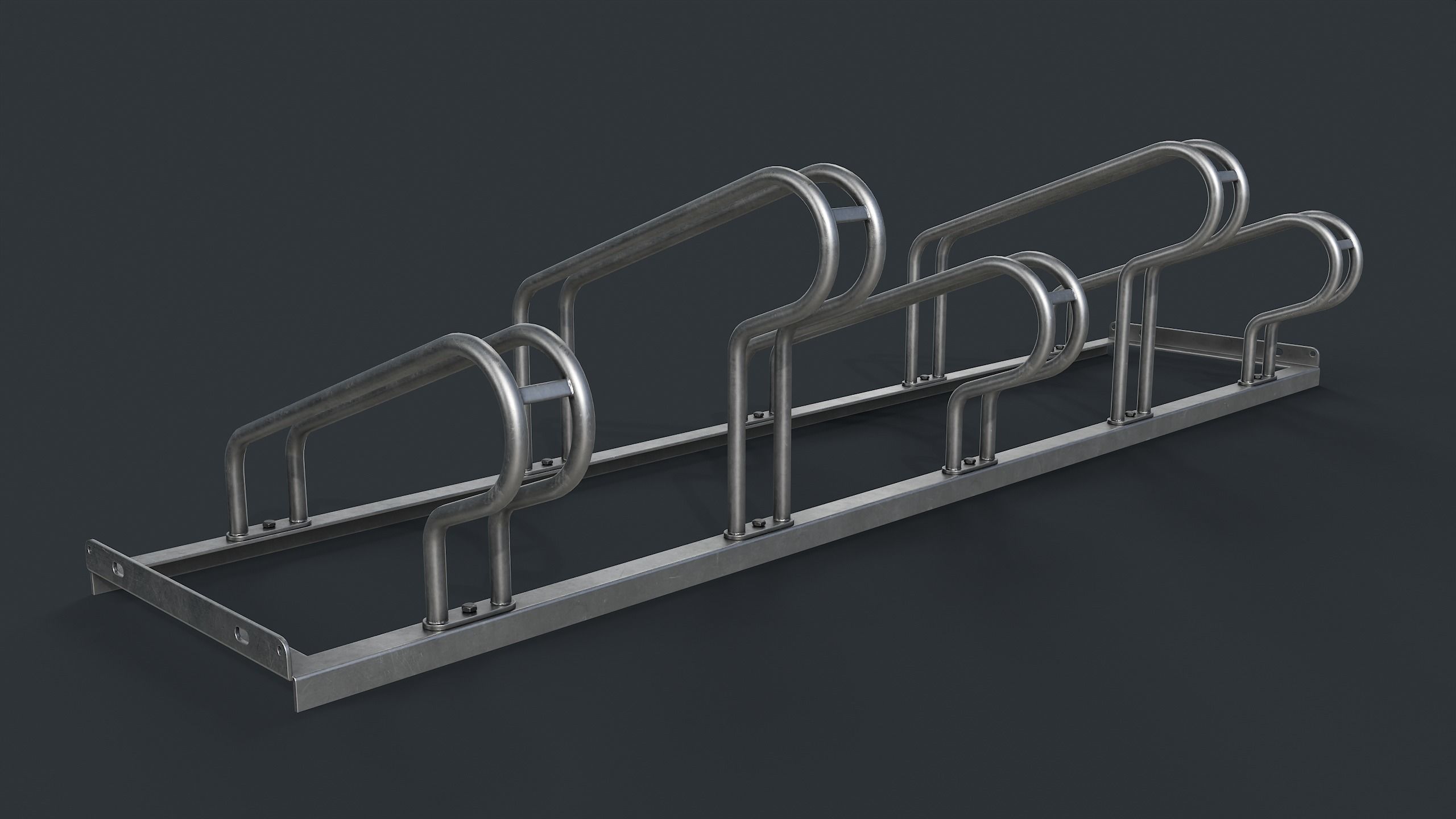 3D model Bike Rack 4 PBR Game Ready VR / AR / low-poly | CGTrader