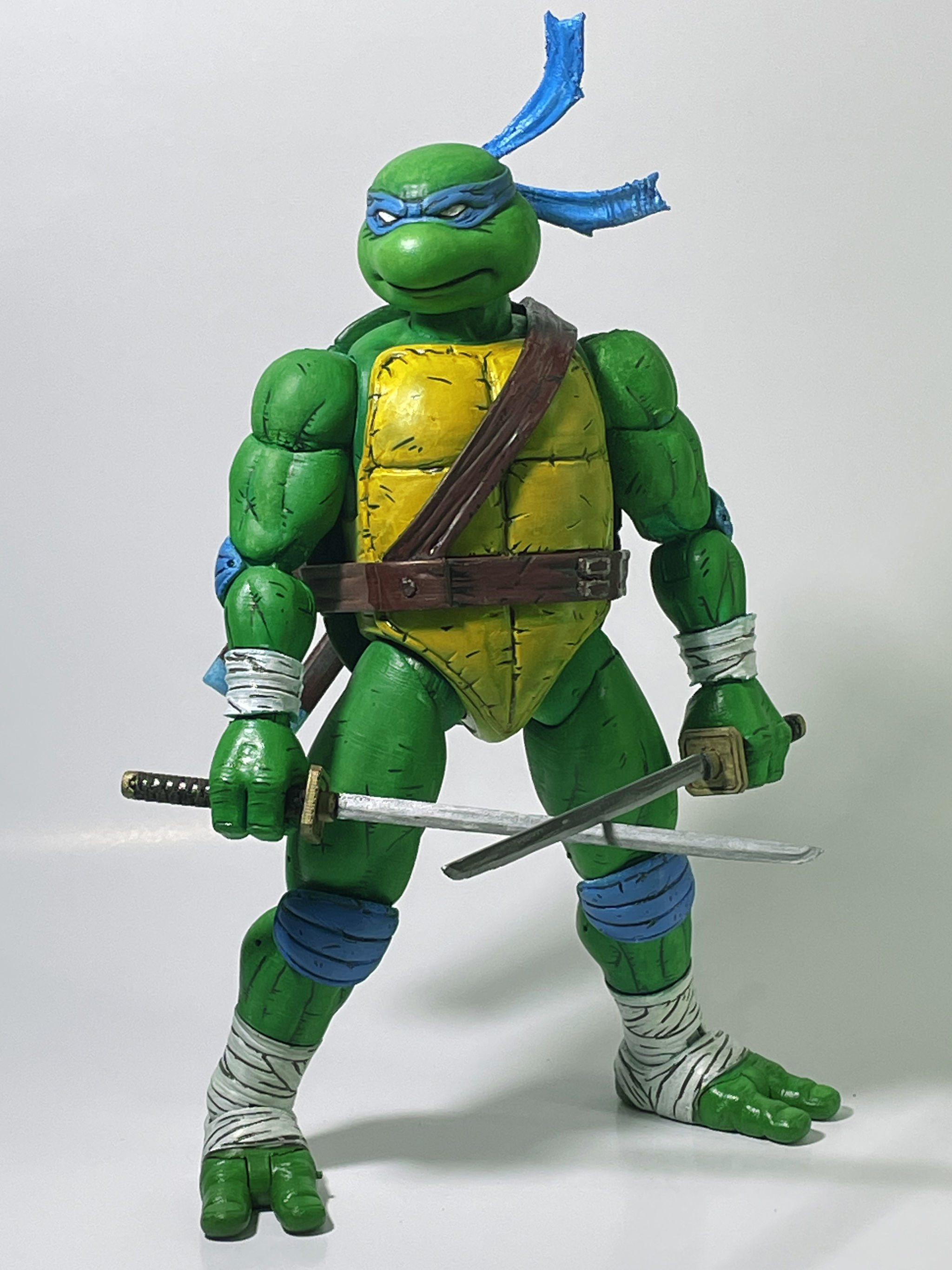 Leo Ninja Turtle 3d printed action figure 3D model 3D printable | CGTrader