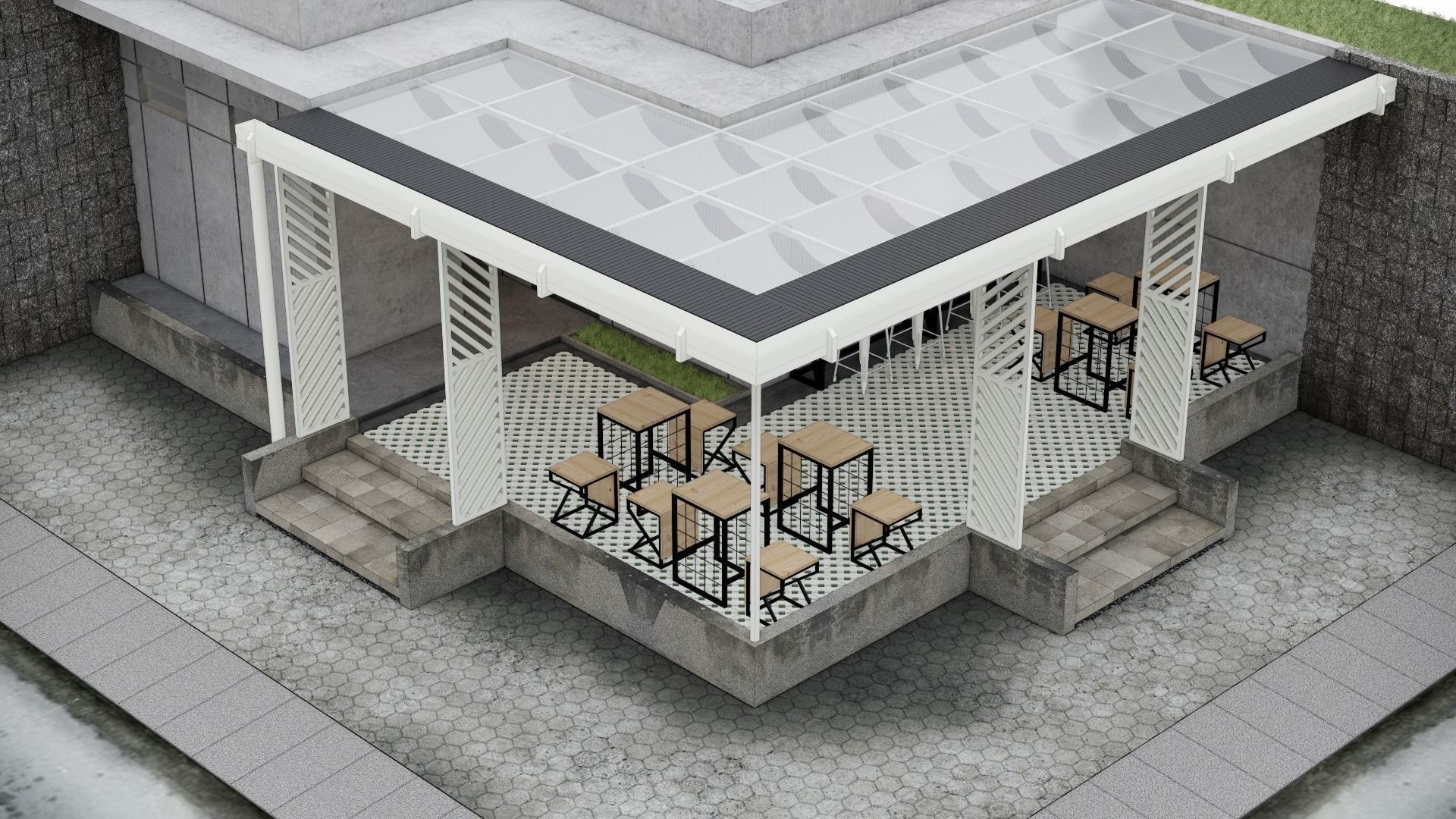 Coffee Shop and Mini Cafe 3D model | CGTrader
