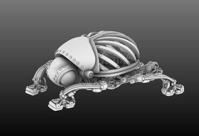 Mechanical Beetle Pendant A Fusion of Nature and Machine 3D model 3D ...