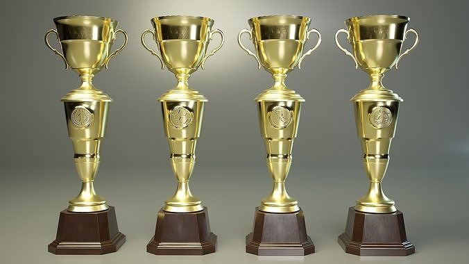 3D model Winner Cup Set PBR VR / AR / low-poly | CGTrader