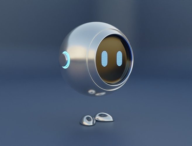 3D model Mini bot 3D model with animation VR / AR / low-poly | CGTrader