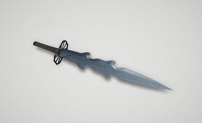 Game asset Wavy-Edged Unconventional Blade 3D model | CGTrader