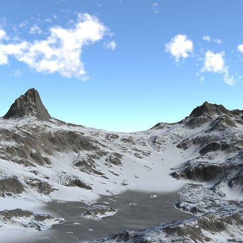 3D model Landscape 95 VR / AR / low-poly | CGTrader