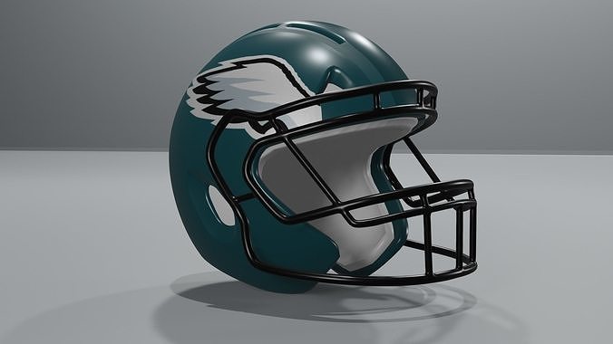 Philadelphia Eagles Football Helmet 3D model | CGTrader