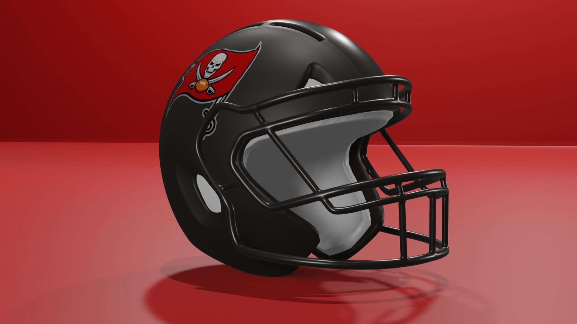 Tampa Bay Buccaneers Football Helmet 3D model | CGTrader