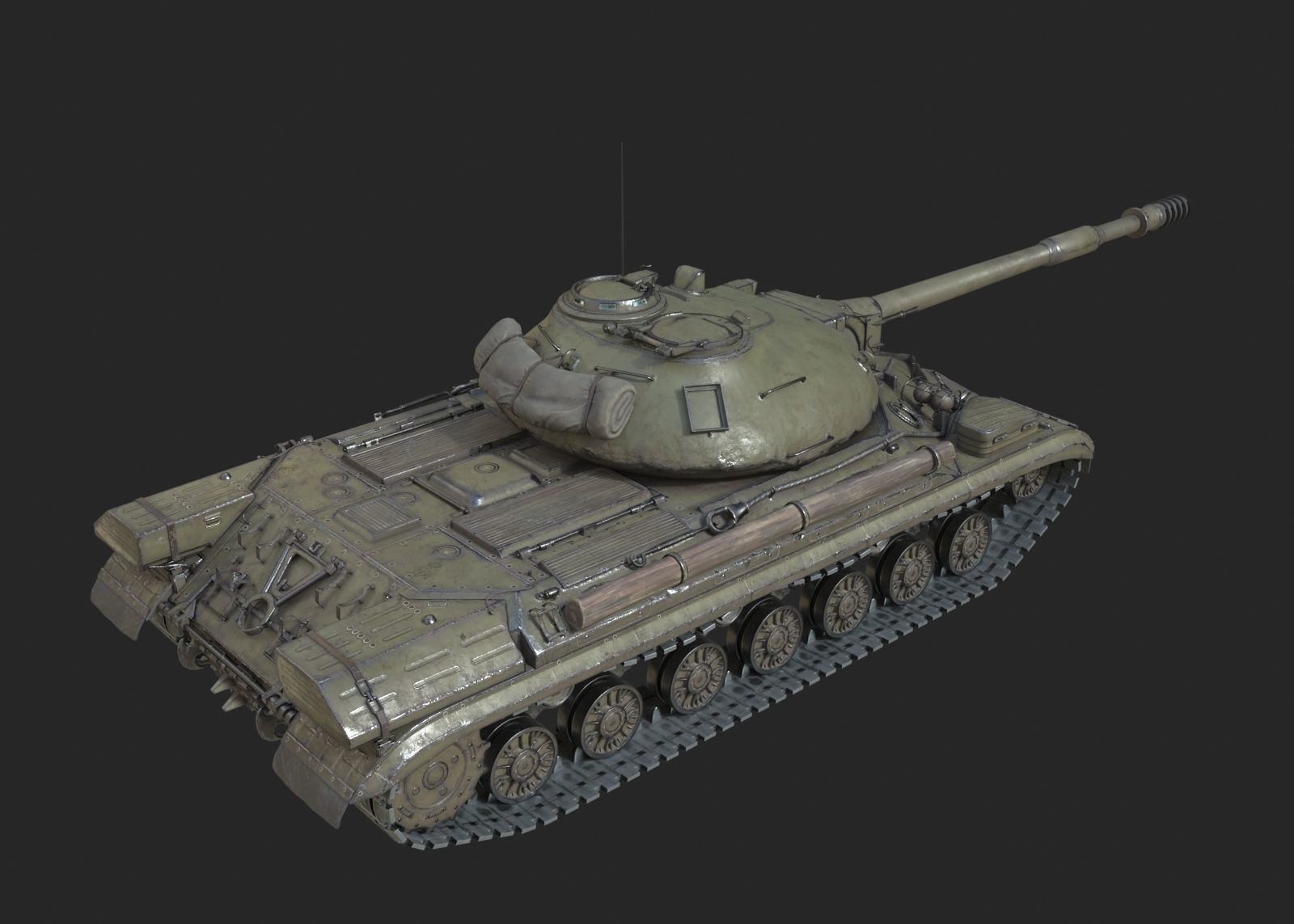 3D model Soviet IS10 T-10 Josef Stalin Heavy Tank IS-10 VR / AR / low ...