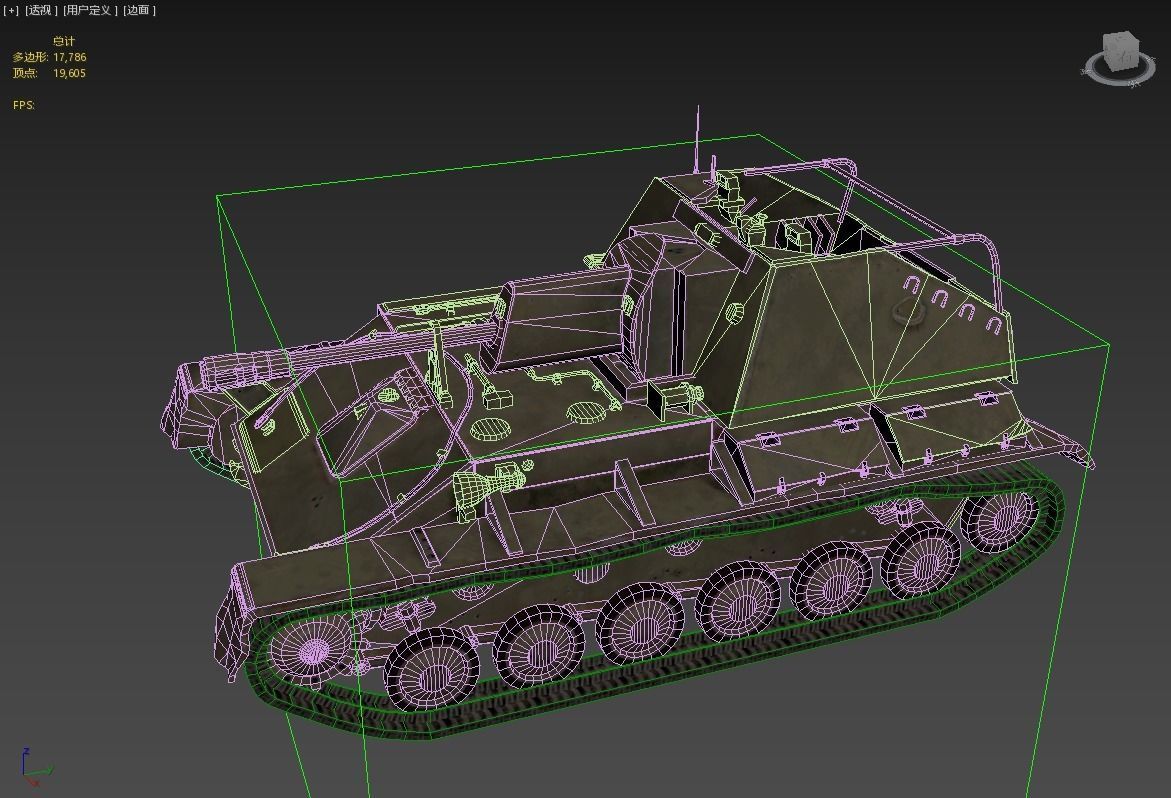 3D model WWII Soviet SU76 SU-76 76mm Self-propelled artillery cannon VR ...