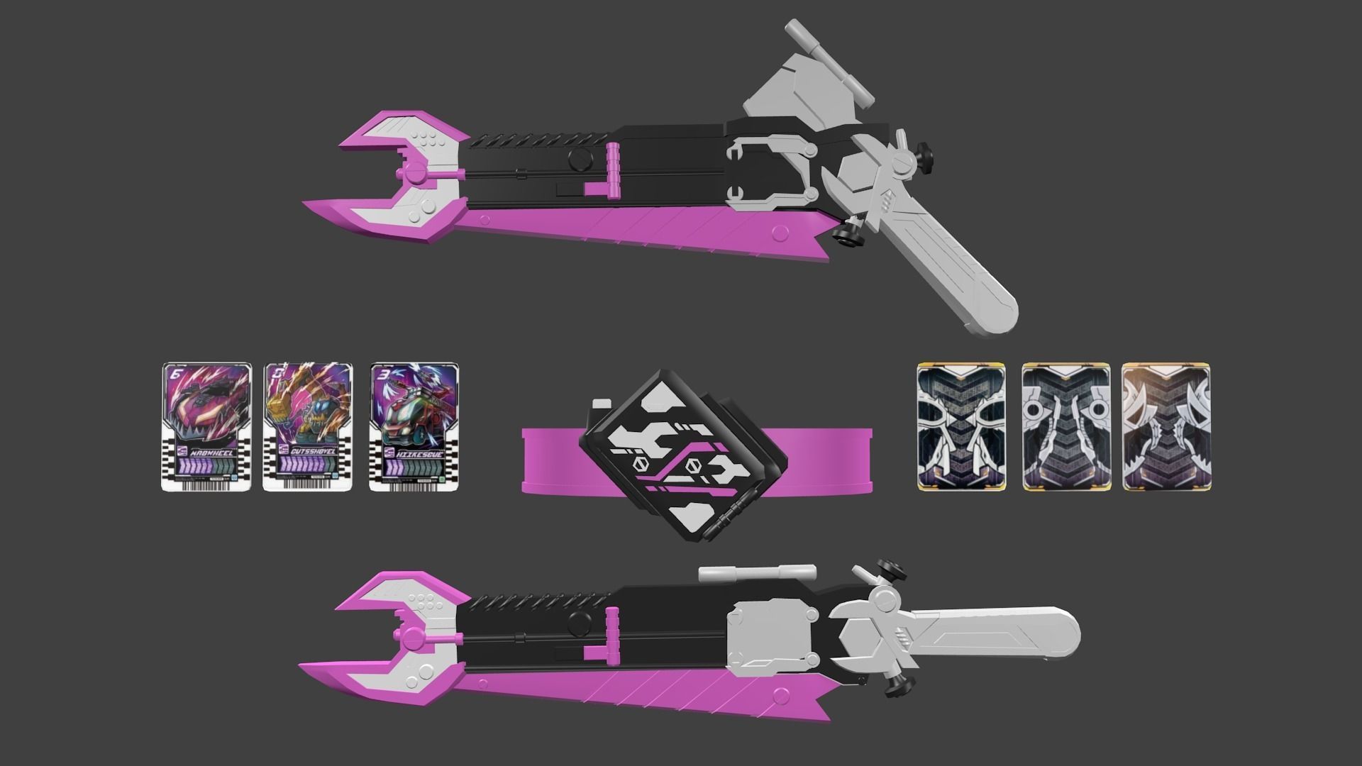 Kamen Rider valvard weapon completed 3D model | CGTrader