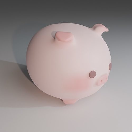pig The piggy 3D model 3D printable | CGTrader