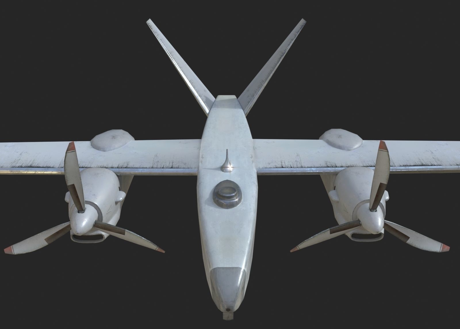 3D model Russian Air Force Altair Altius-U UAV VR / AR / low-poly ...