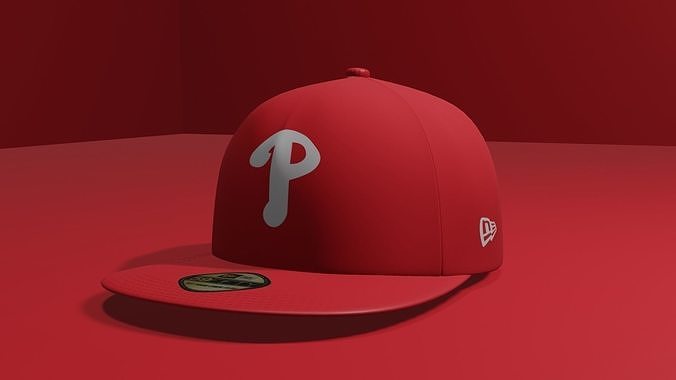 Philadelphia Phillies Baseball Hat 3D model | CGTrader