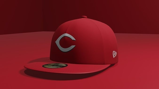 Cincinnati Reds Baseball Hat 3D model | CGTrader