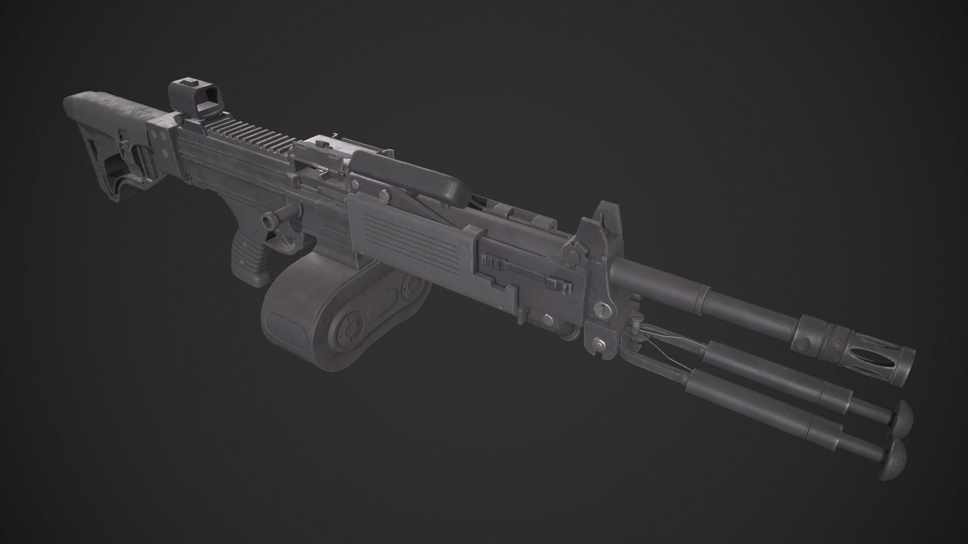 3D model Negev NG7 Light Machine Gun VR / AR / low-poly | CGTrader