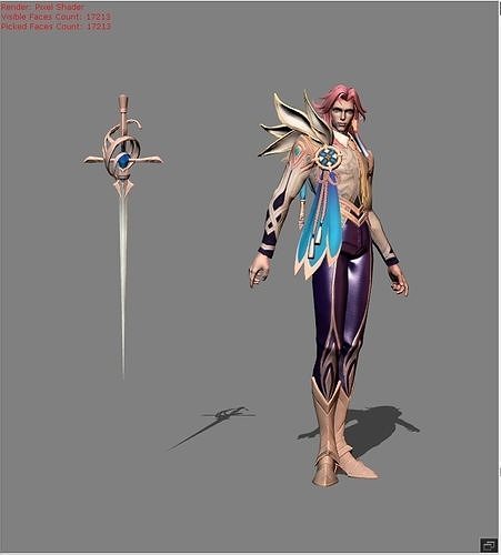 3D model Lancelot Marques of Blades Skin VR / AR / low-poly | CGTrader