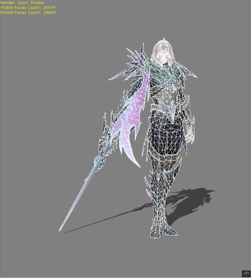 3D model Lancelot Empyrean Flame Skin VR / AR / low-poly | CGTrader