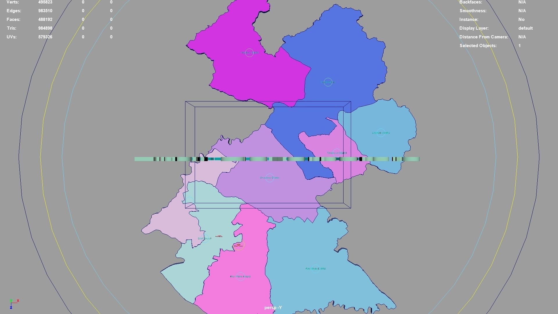 Erbil Governorate Iraqi Kurdistan Region Iraq map region 3D model ...