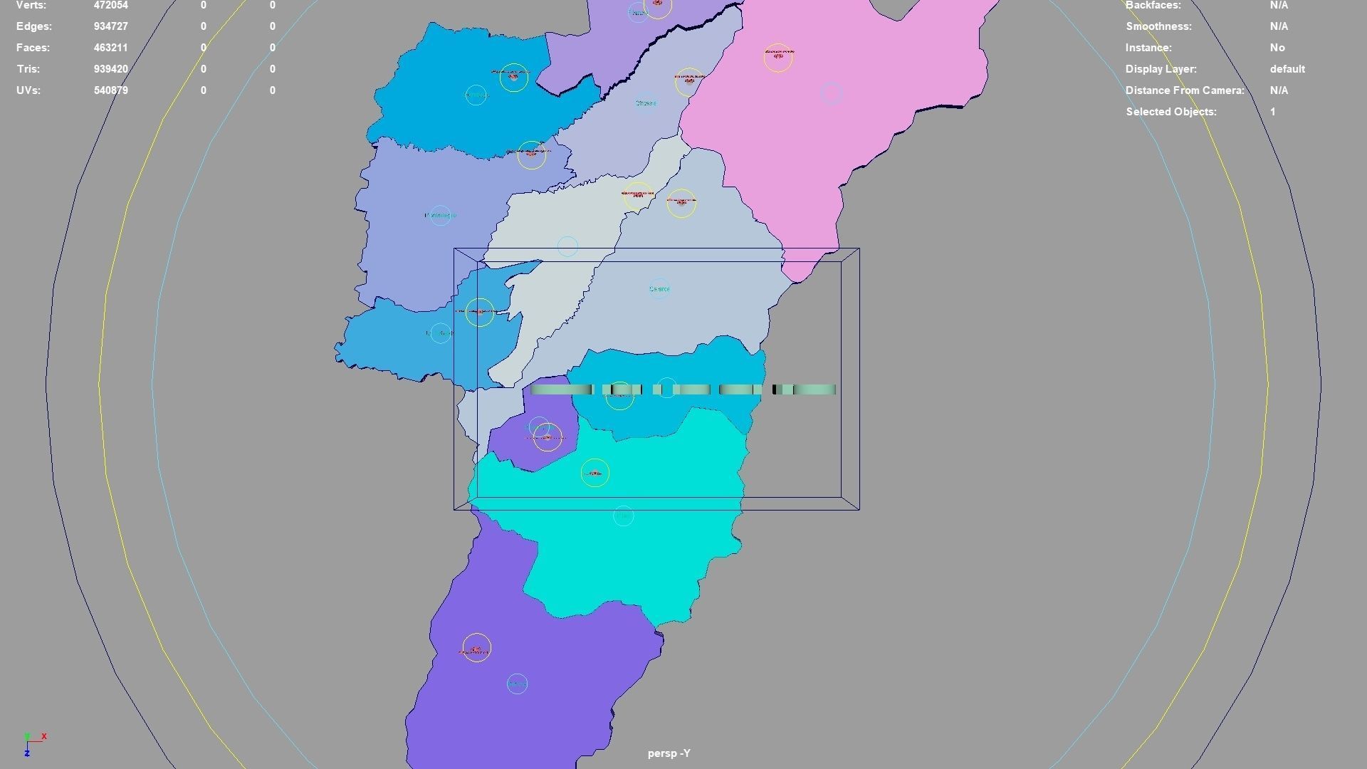 Quindio RAP Eje Cafetero Colombia map region geography 3D model rigged ...