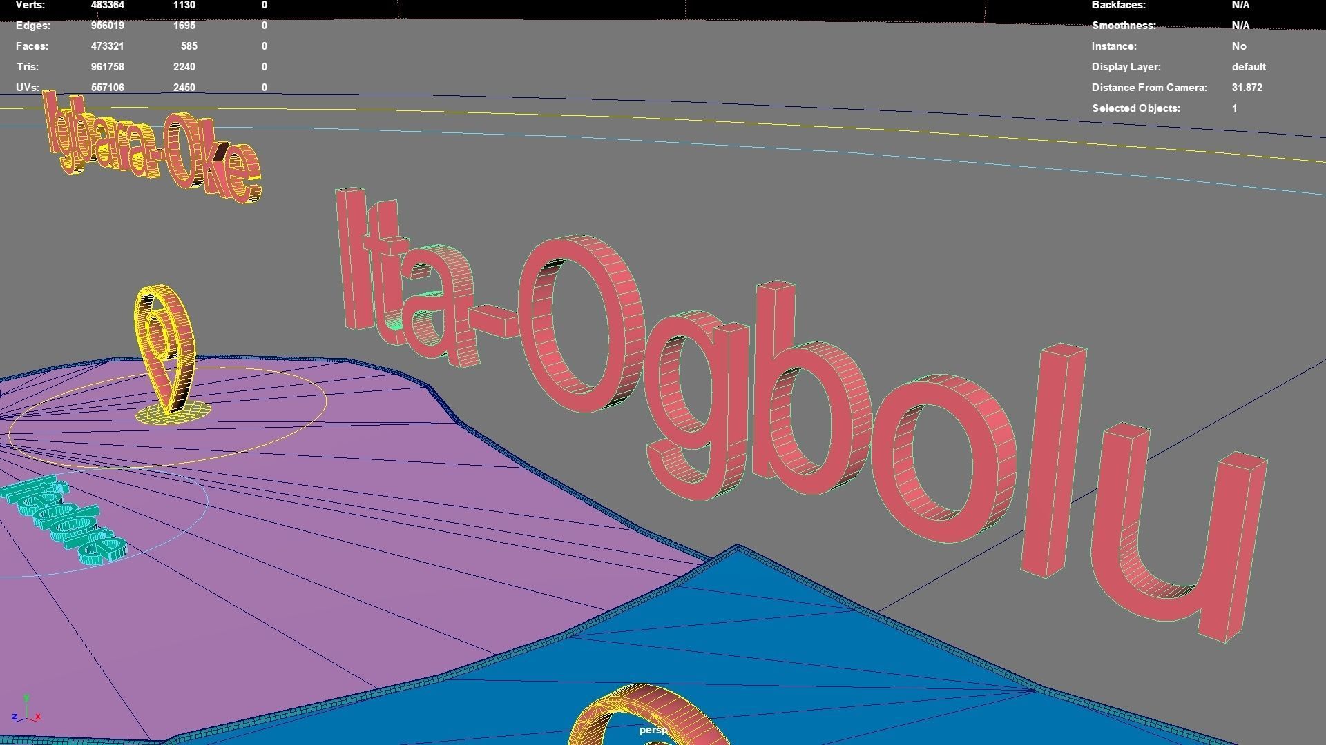 Ondo State Nigeria map region geography political geographic 3D model ...