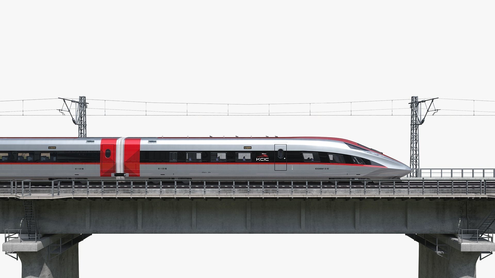 KCIC400AF Jakarta-Bandung High Speed Rail 3D model | CGTrader