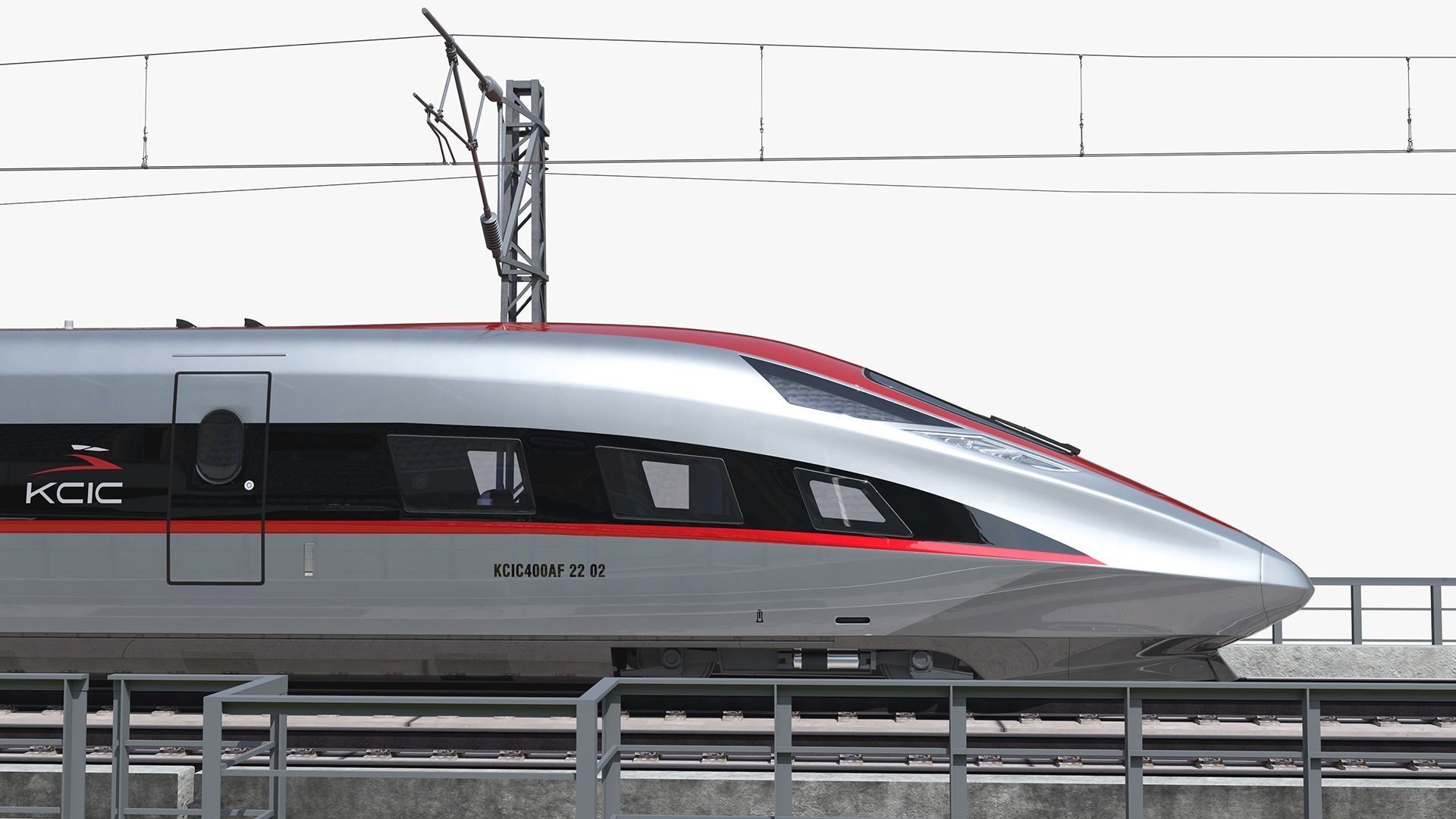 KCIC400AF Jakarta-Bandung High Speed Rail 3D model | CGTrader