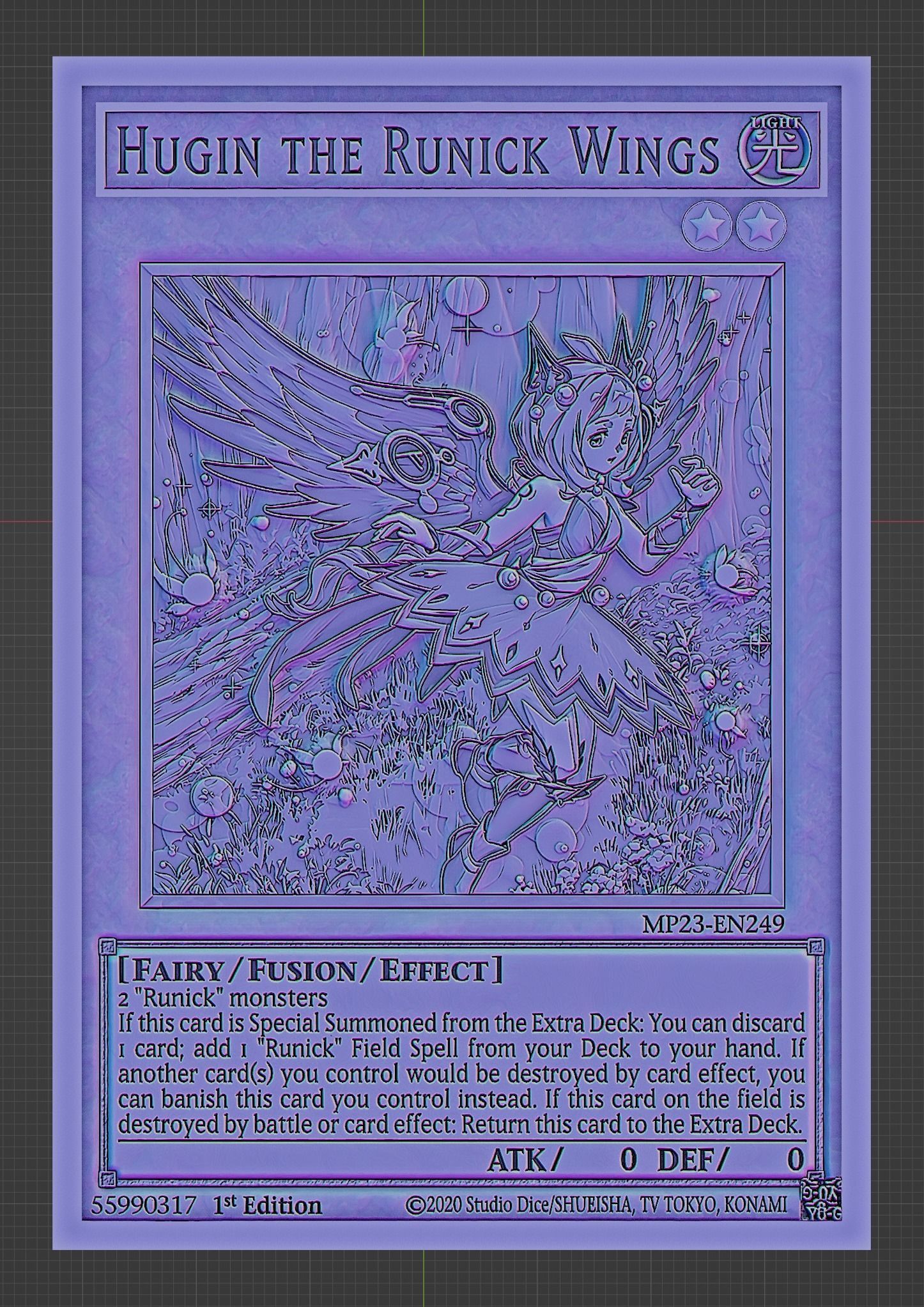 HUGIN THE RUNICK WINGS - YUGIOH 3D model 3D printable | CGTrader