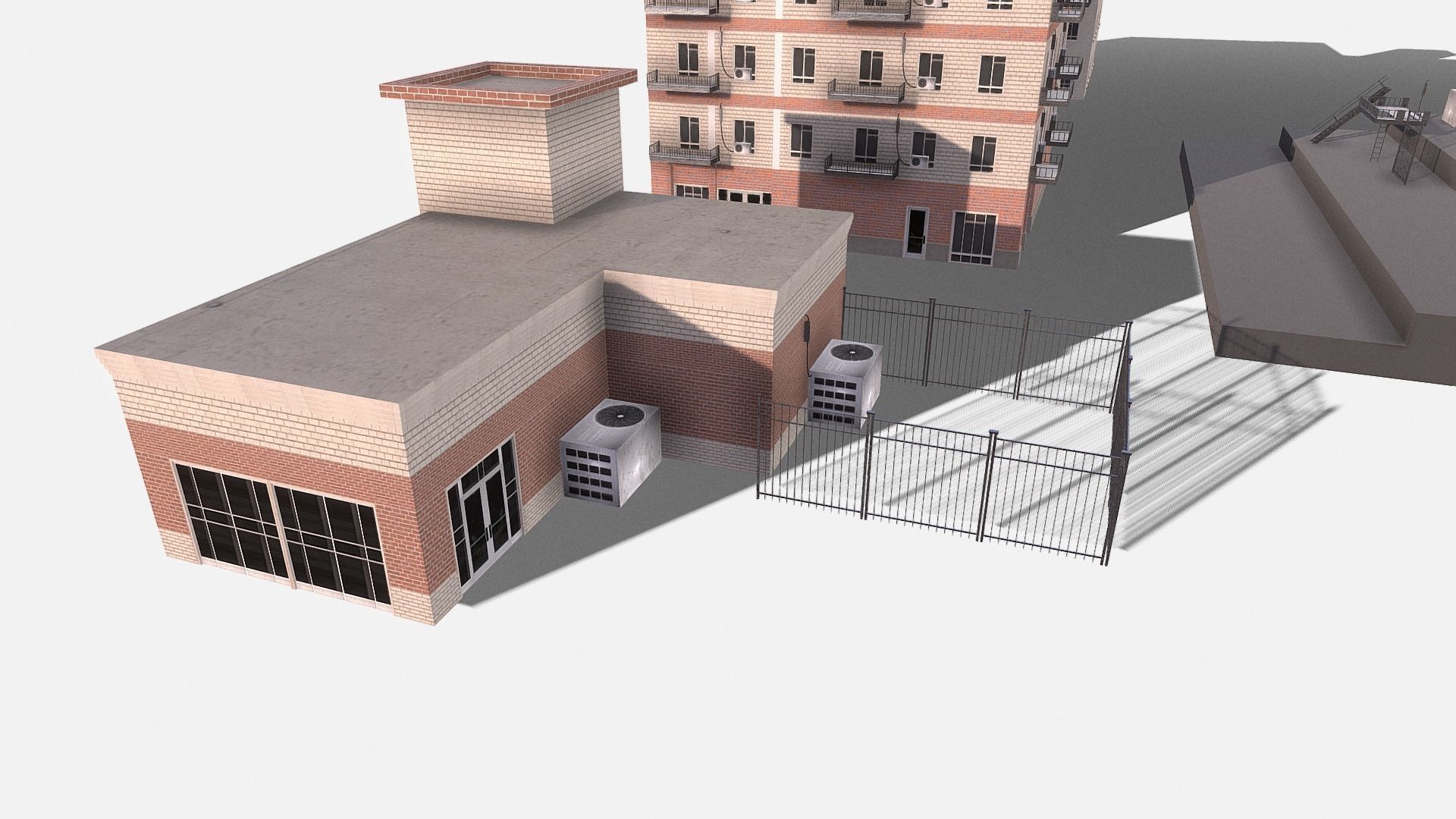 3D model modular kit buildings expansion pack VR / AR / low-poly | CGTrader