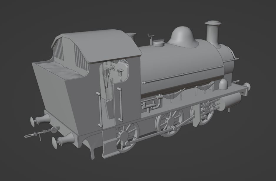 3D model GWR 1361 class steam train VR / AR / low-poly | CGTrader