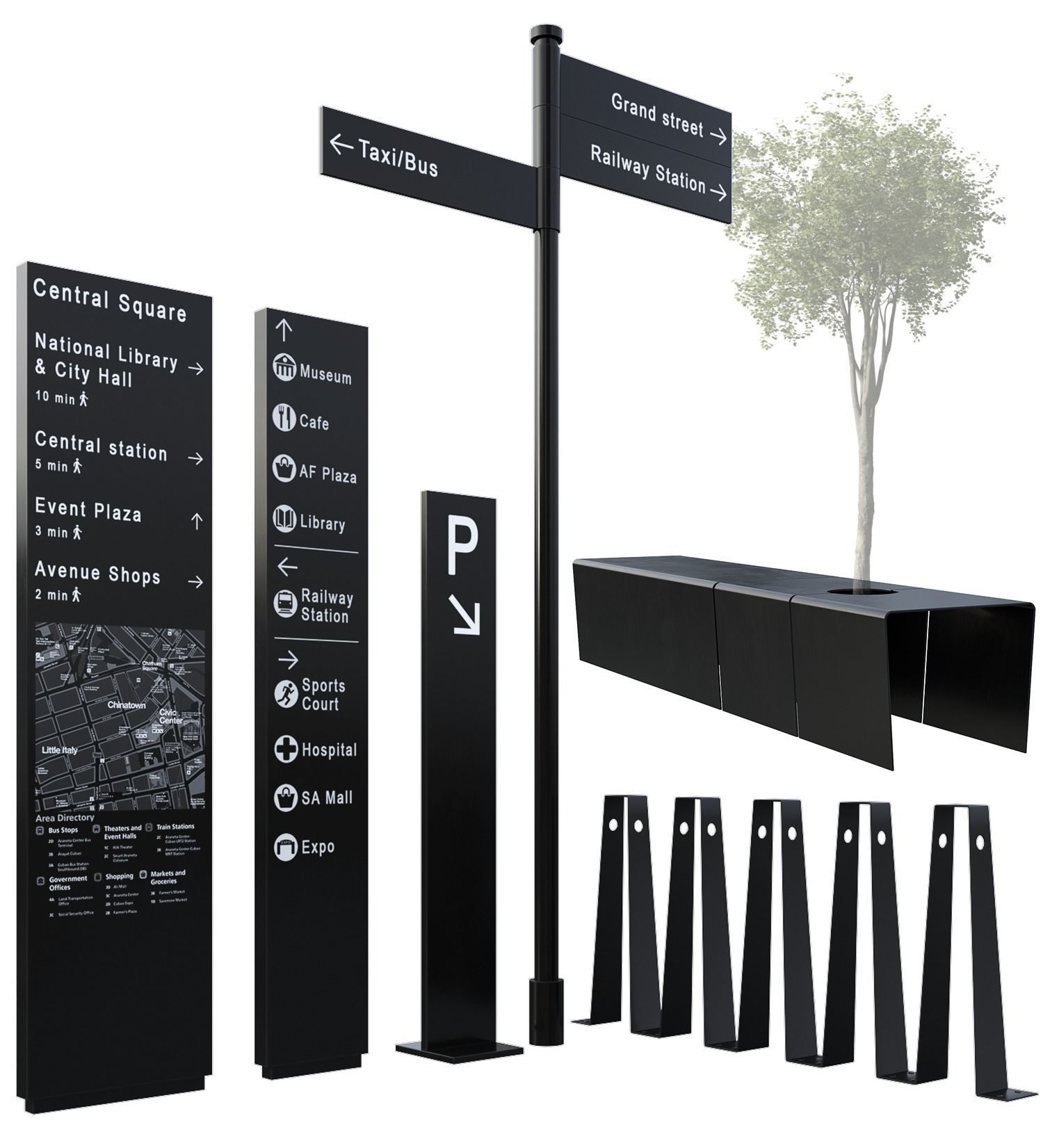 Street Elements 3D model | CGTrader