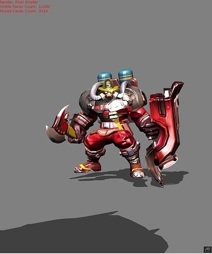 3D model johnson Fire Chief Skin VR / AR / low-poly | CGTrader