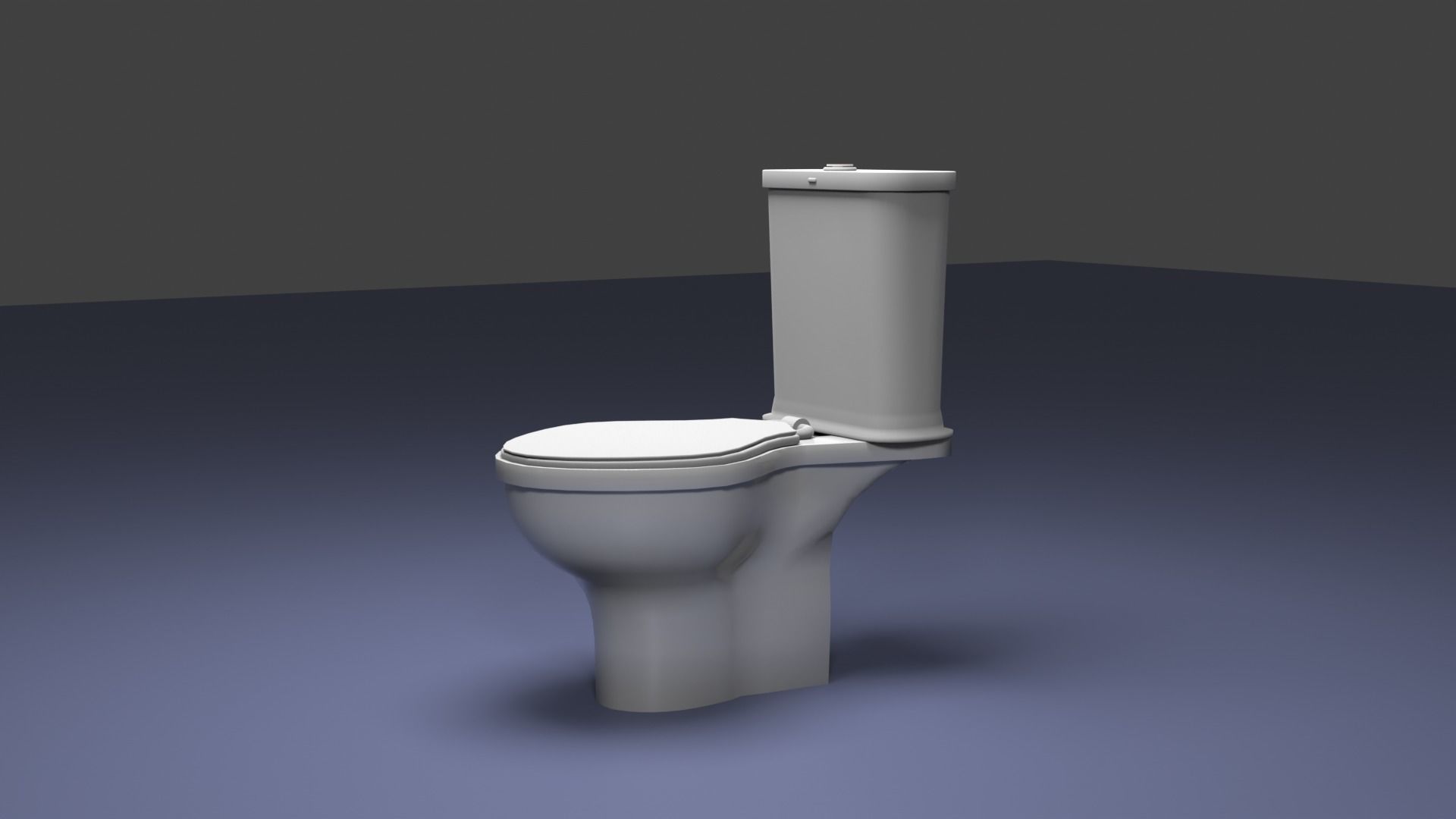 Western toilet free 3D model | CGTrader