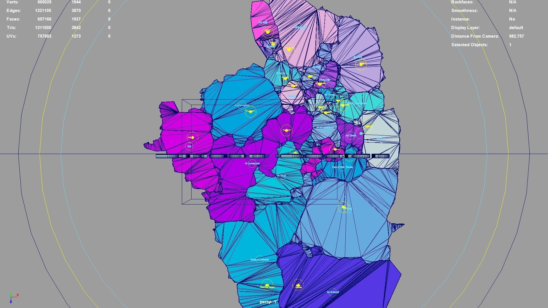 Riyadh Region Saudi Arabia map region geography political 3D model ...