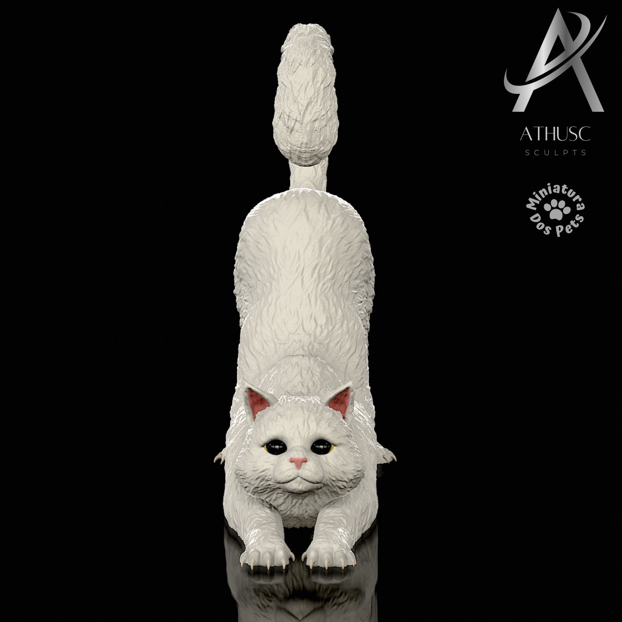 CAT - CUTE ANGELA free 3D model 3D printable | CGTrader