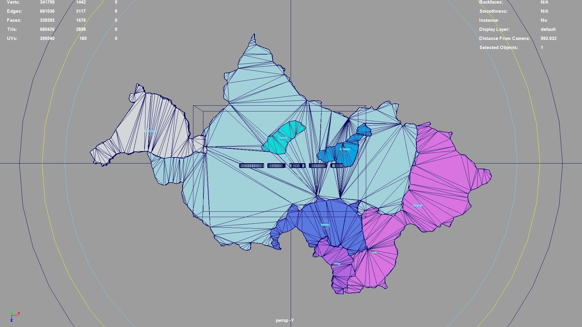 Canar Ecuador map region geography political geographic 3D model rigged ...