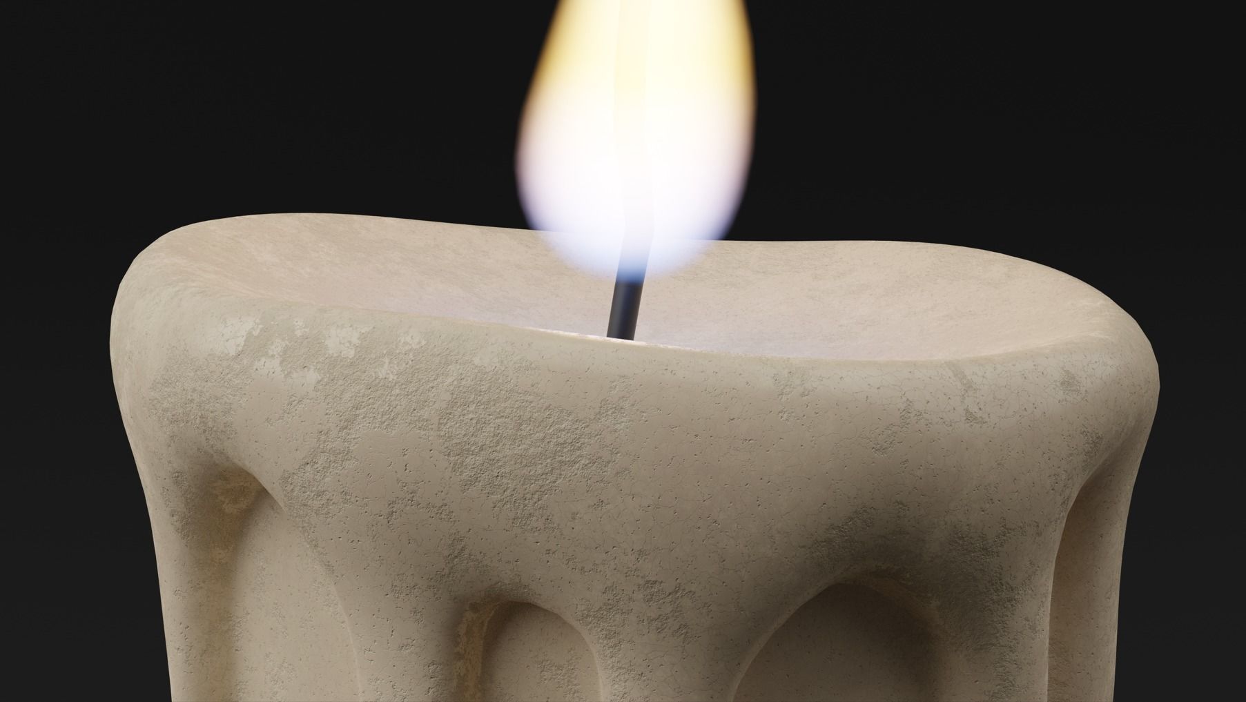 3D model Classic Candle VR / AR / low-poly | CGTrader