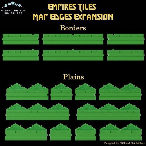 Empires Tiles - Map Edges Expansion Puzzle version 3D model 3D ...