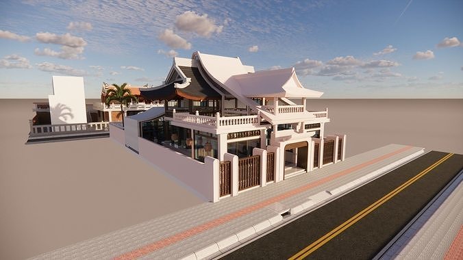 CREATIVE TRADITIONAL ROOF free 3D model | CGTrader