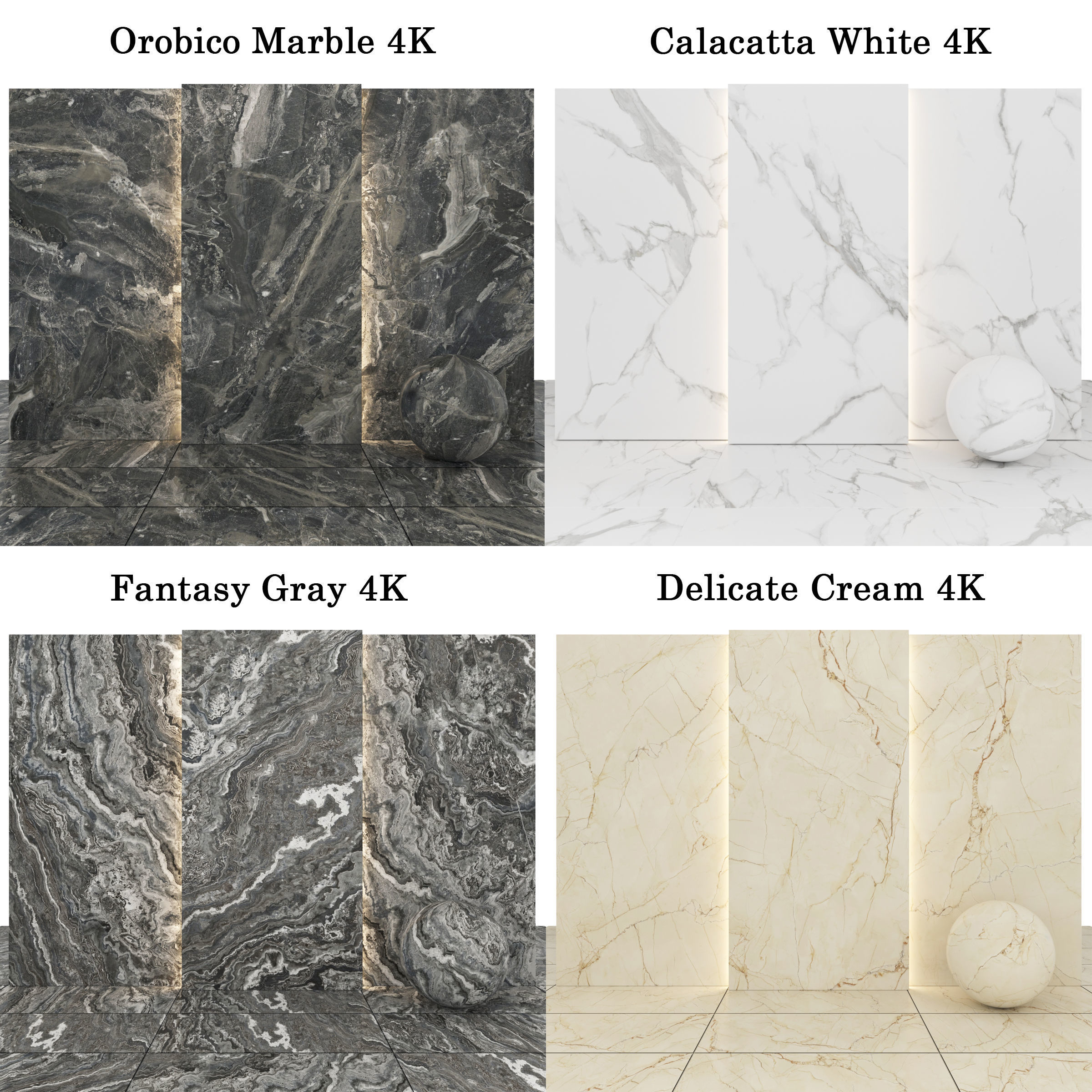 Marble 32 - Calacatta-Orobico-Fantasy-Delicate Texture | CGTrader