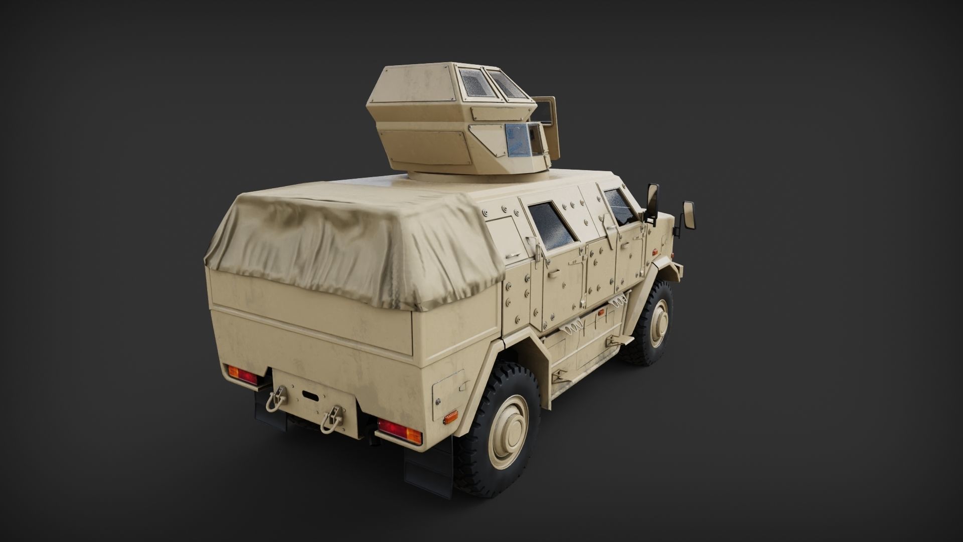 3D model ATF Dingo Military Fighting Vehicle MRAP VR / AR / low-poly ...