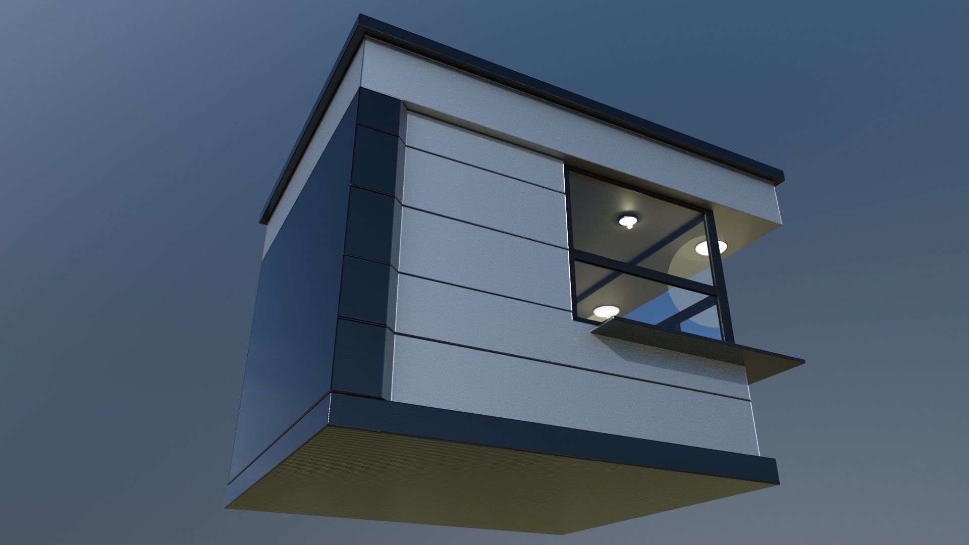 3D model Security Guard Room Booth VR / AR / low-poly | CGTrader