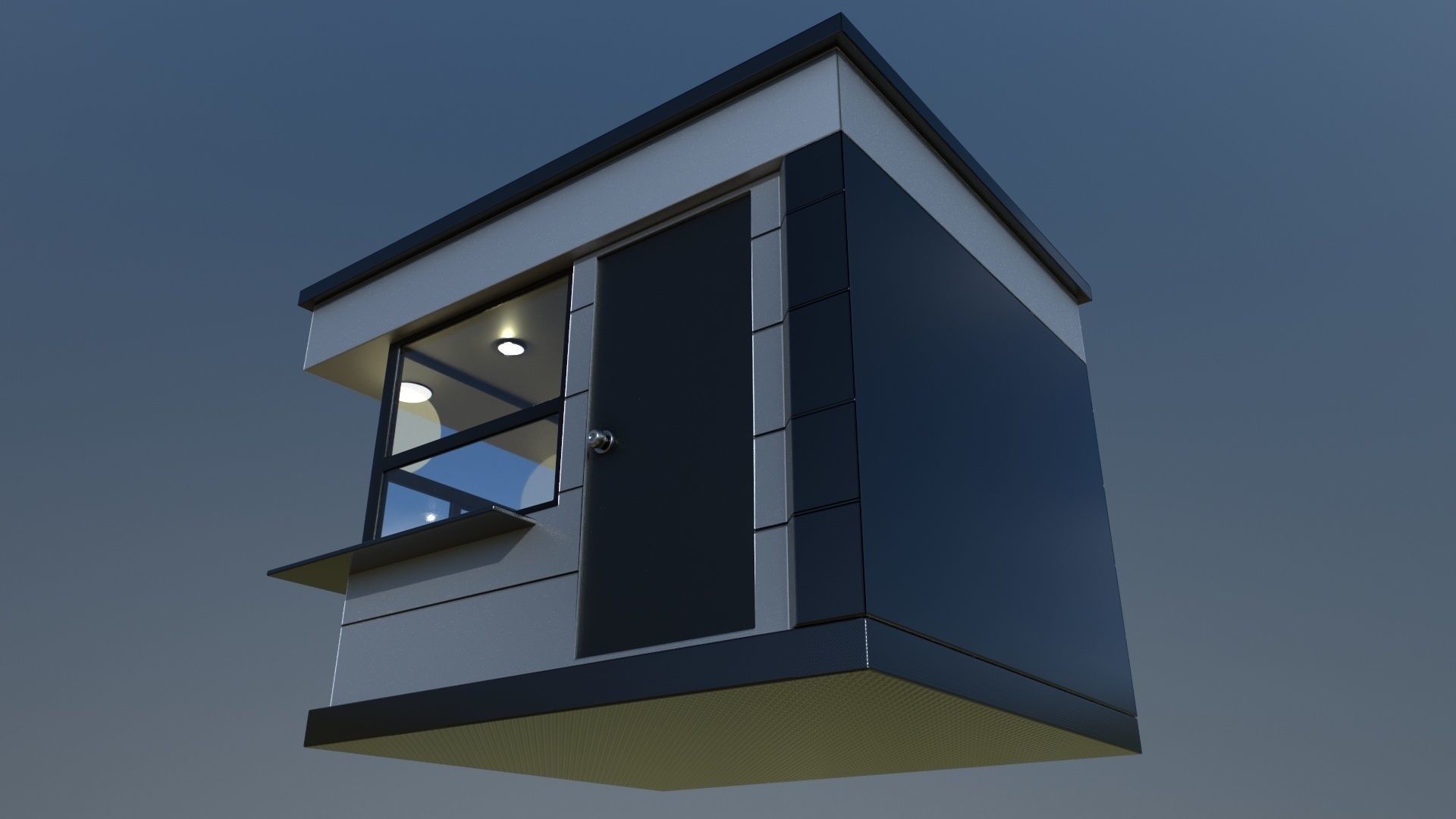 3D model Security Guard Room Booth VR / AR / low-poly | CGTrader