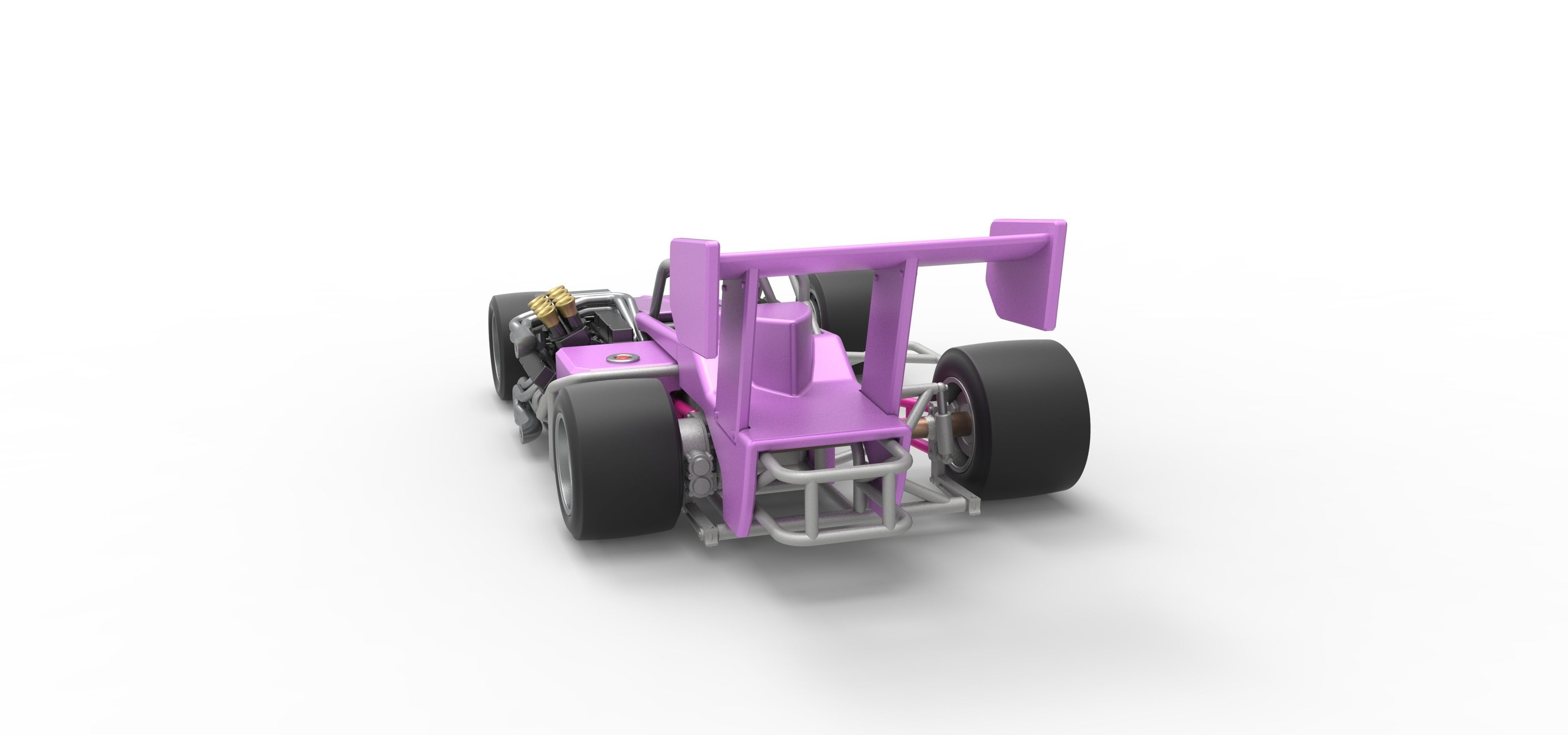 Supermodified front engine race car V2 Scale 1 to 25 3D model 3D ...
