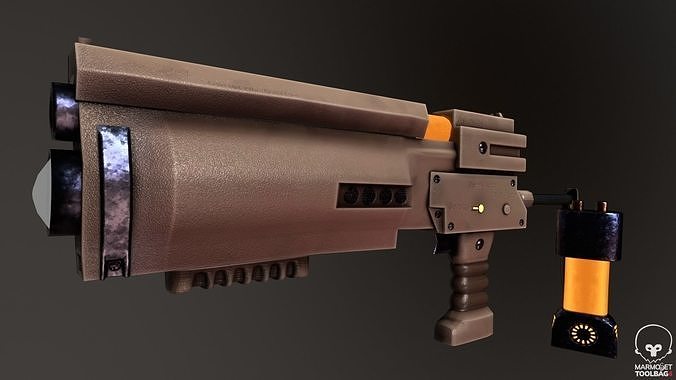 3D model X-94 Laser Pistol SMG VR / AR / low-poly | CGTrader